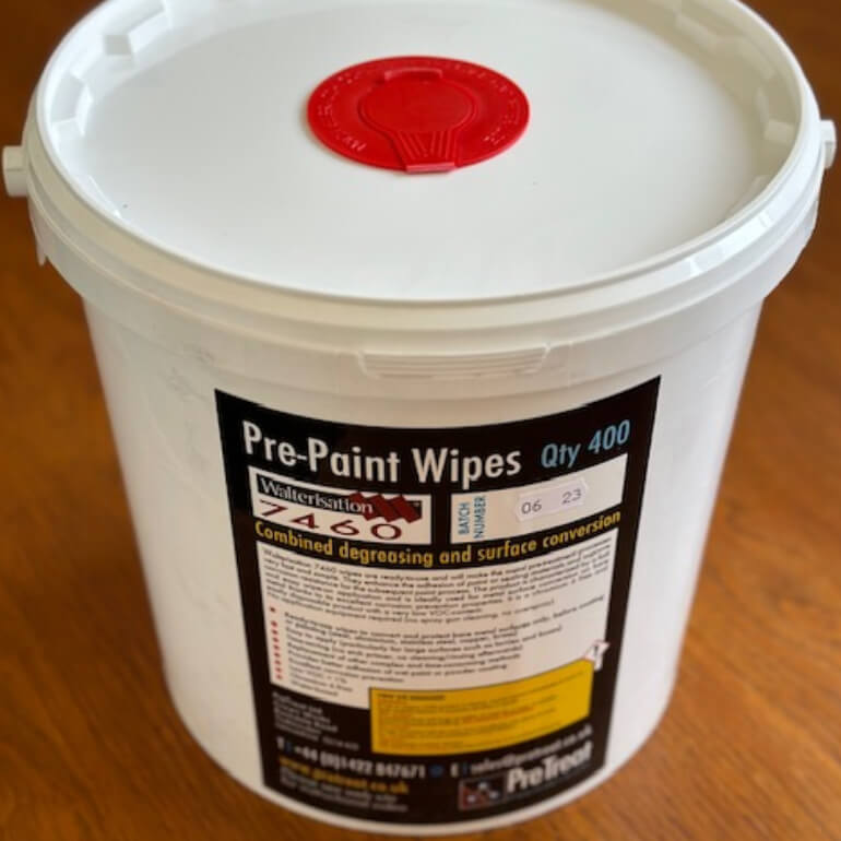 Pre-Treatment Paint Preparation Wipes | PreTreat Ltd